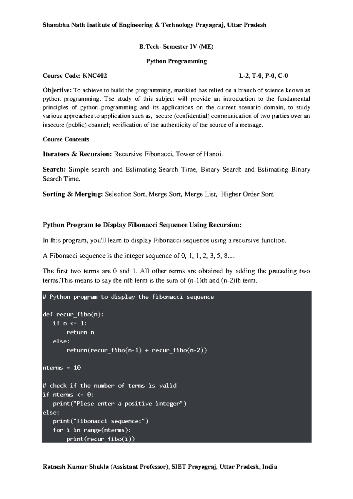 Unit 5 - python programming unit 5 lecture notes - B- Semester IV (ME ...