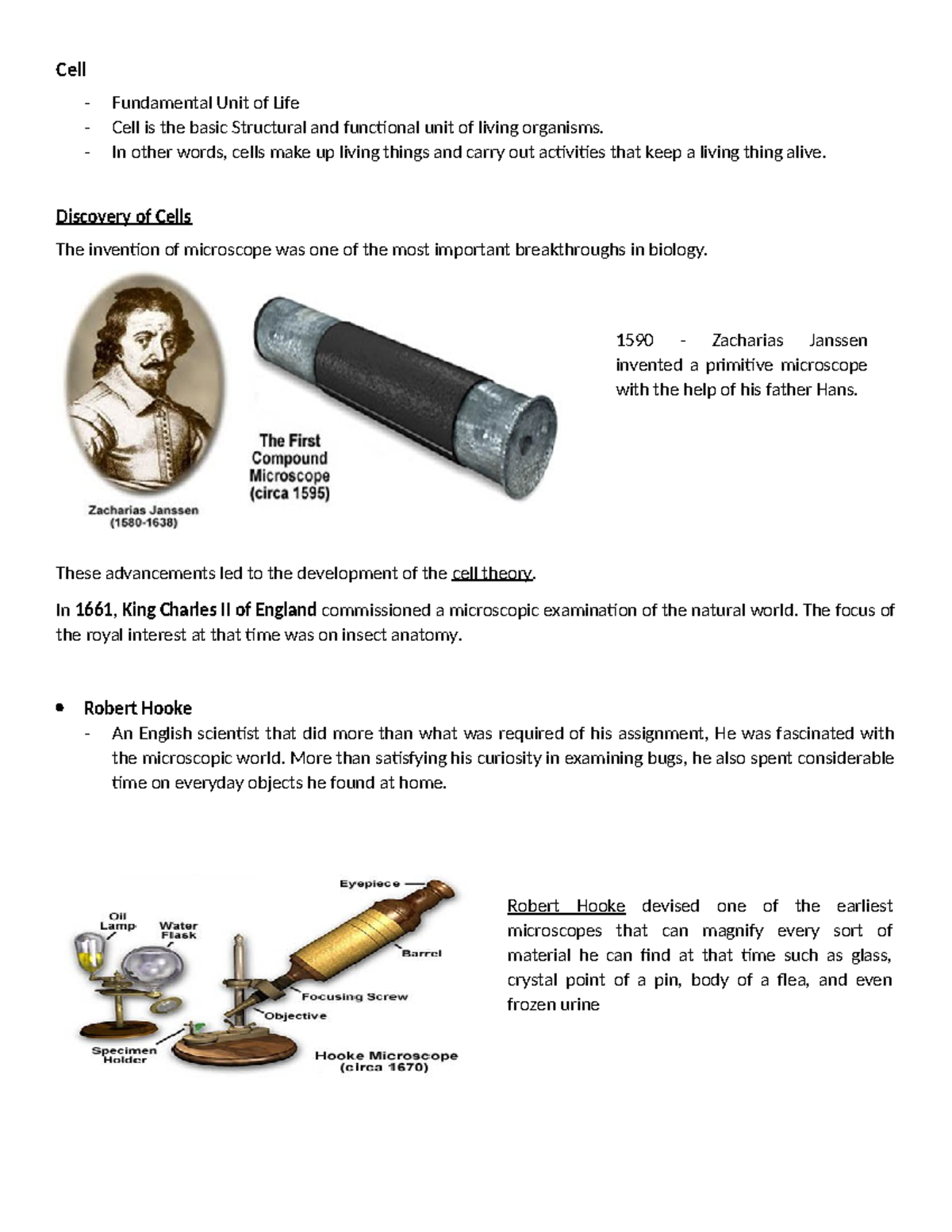 Cell Theory - Cell - Fundamental Unit of Life - Cell is the basic ...