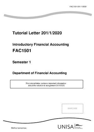 FAC1501 Assignment 01 - Started on Monday, 10 April 2023, 9:20 PM State ...