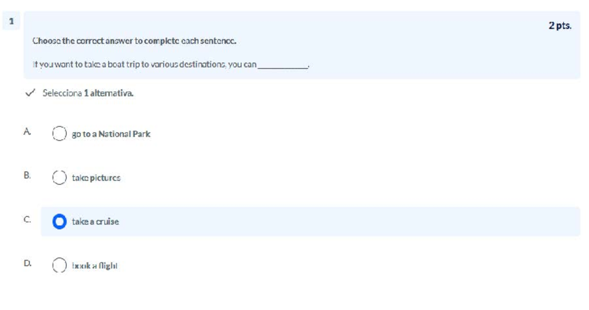 (AC-S14) Week 14 - Pre-Task Quiz: Vocabulary & Travel Concepts - Studocu