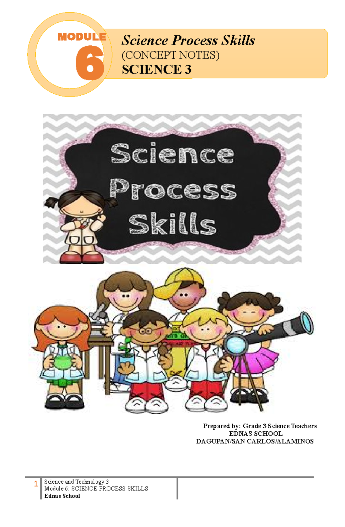 G3 EDNAS Science 3 Module 6: Science Process Skills Overview - Studocu