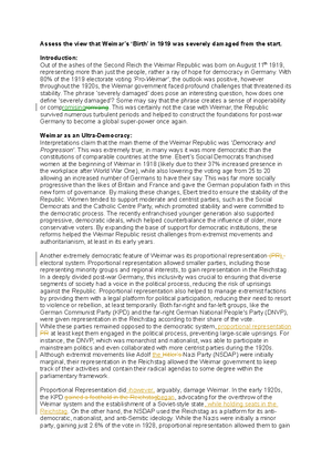 Conflict and Tension; the Inter-War Years Revison - GCSE History Paper ...