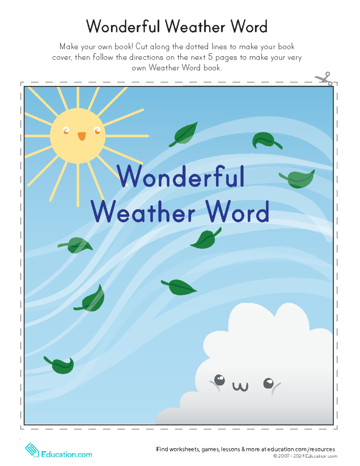 Weather Word Book Creation Activity - Studocu