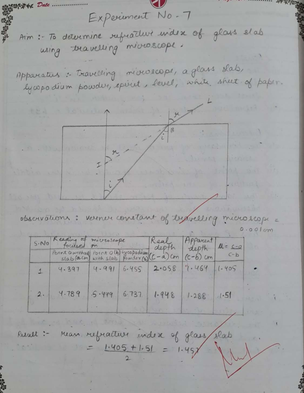 Experiment No 7 - Practical file class 12th physics - Expenut No. 7 Ptm ...