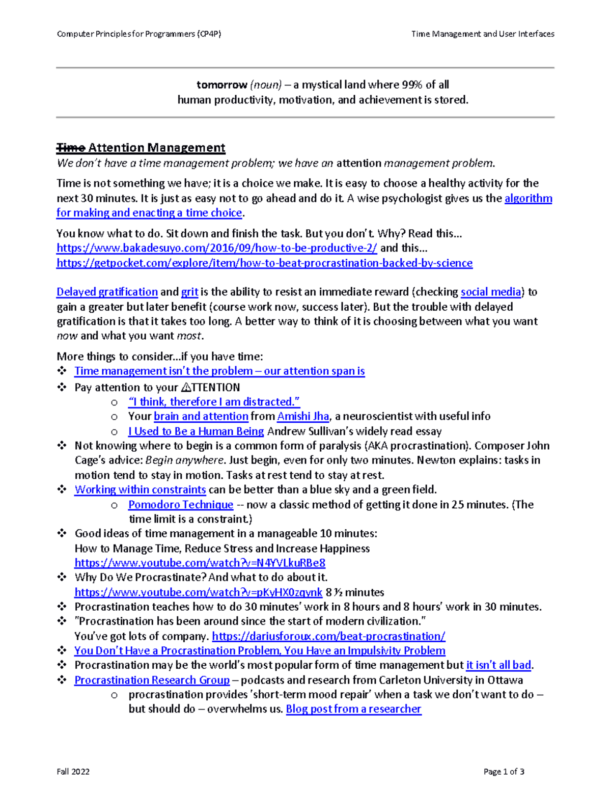 CP4P UI-Time Mgmt Activity Instructions - Computer Principles for ...