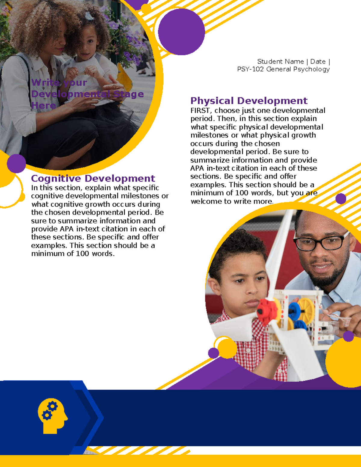 PSY 102 RS T3 Template 1 Development Newsletter - PARENT TEACHERS ...