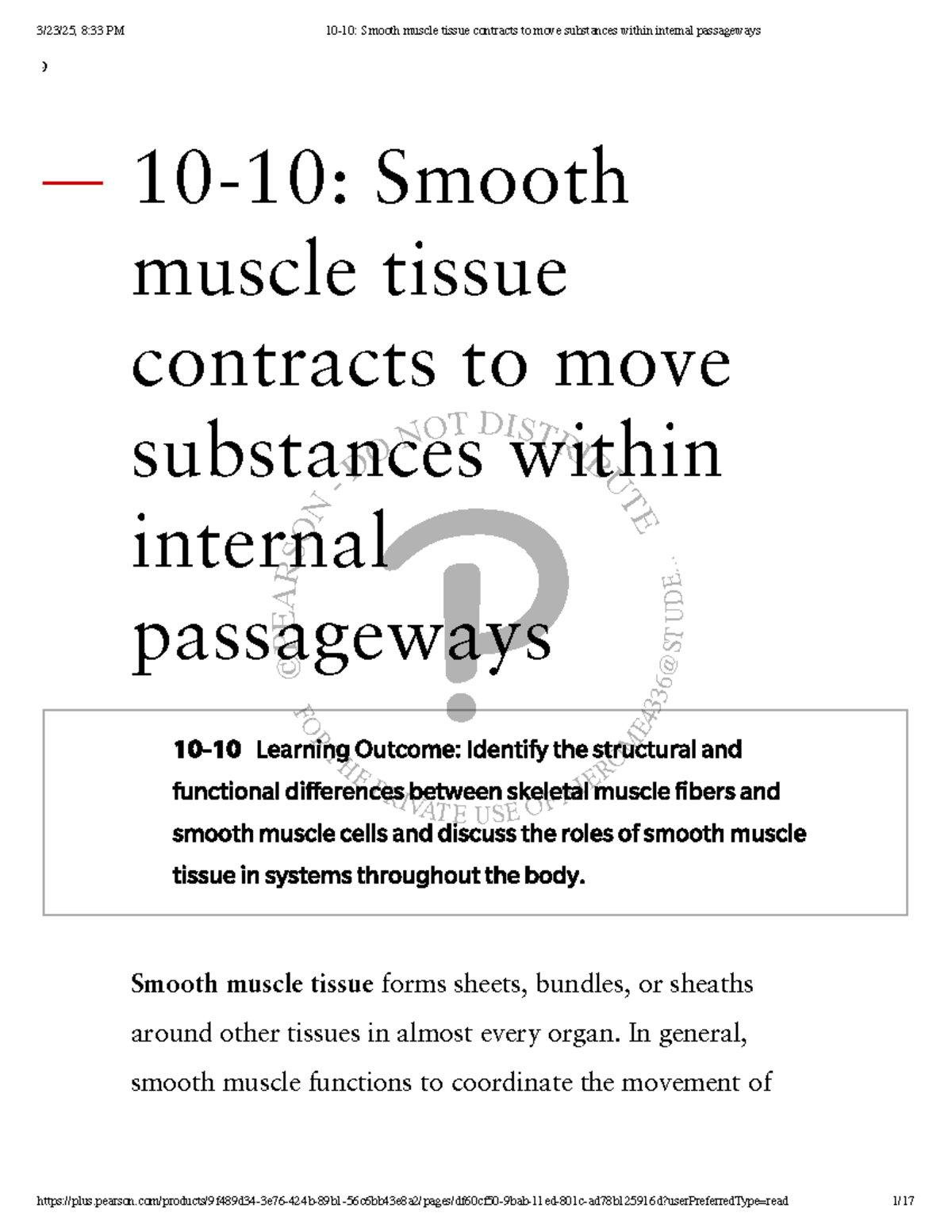 Characteristics and Functions of Smooth Muscle Tissue in Passageways ...