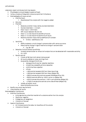 200 chemical pathology exam - COURSE PARTICULARS Course code : Course ...