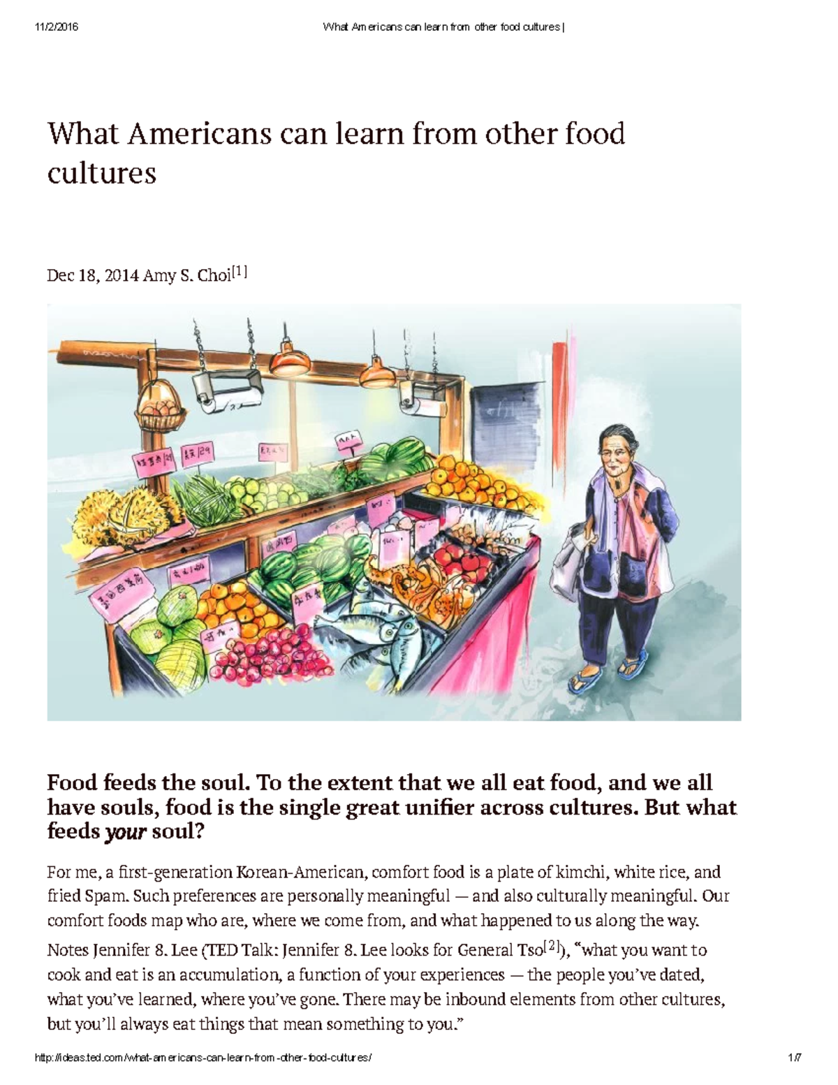 Culinary Insights: Lessons for Americans from Global Food Cultures ...