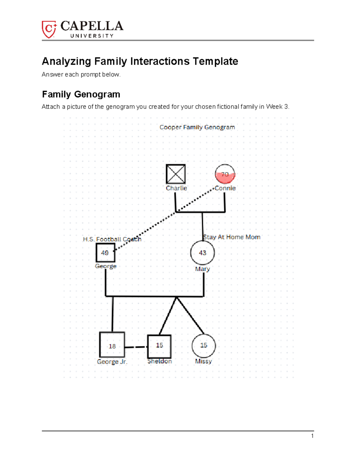u04a1 Family Interactions Analysis: The Cooper Family Case Study - Studocu