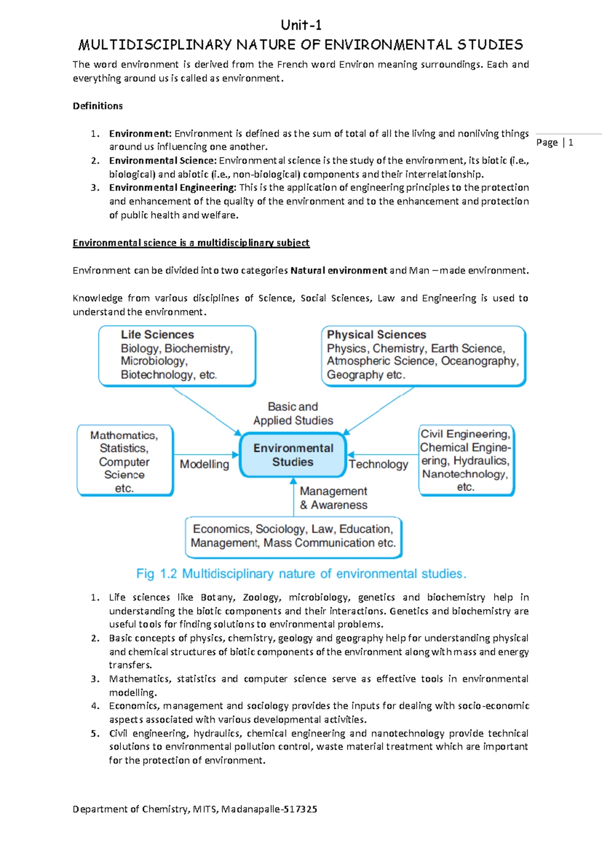 UNIT - II - Eco system - Lecture note for unit 2 - UNIT II: ECOSYSTEMS ...