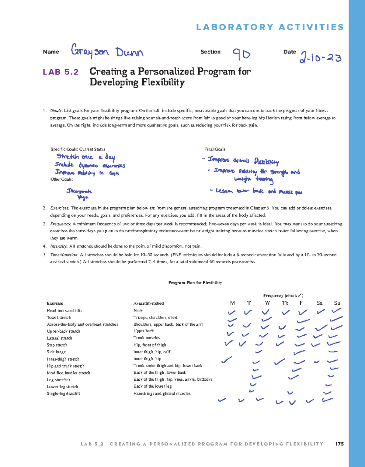 Lab5 - Lab 5.2 assignment - L A B 5. 2 C R E A T I N G A P E R S O N A L I Z E D P R O G R A M F ...