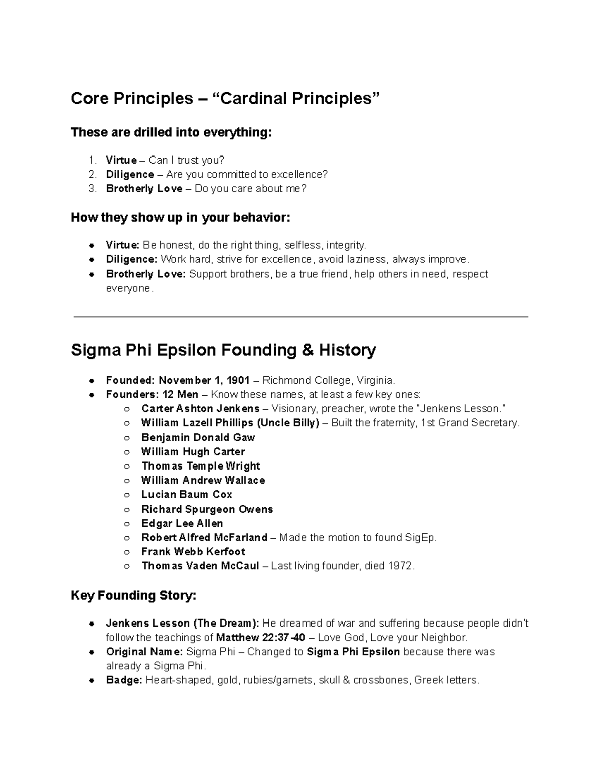 Sigma Phi Epsilon: History, Principles, and Notable Facts (Quiz Notes ...