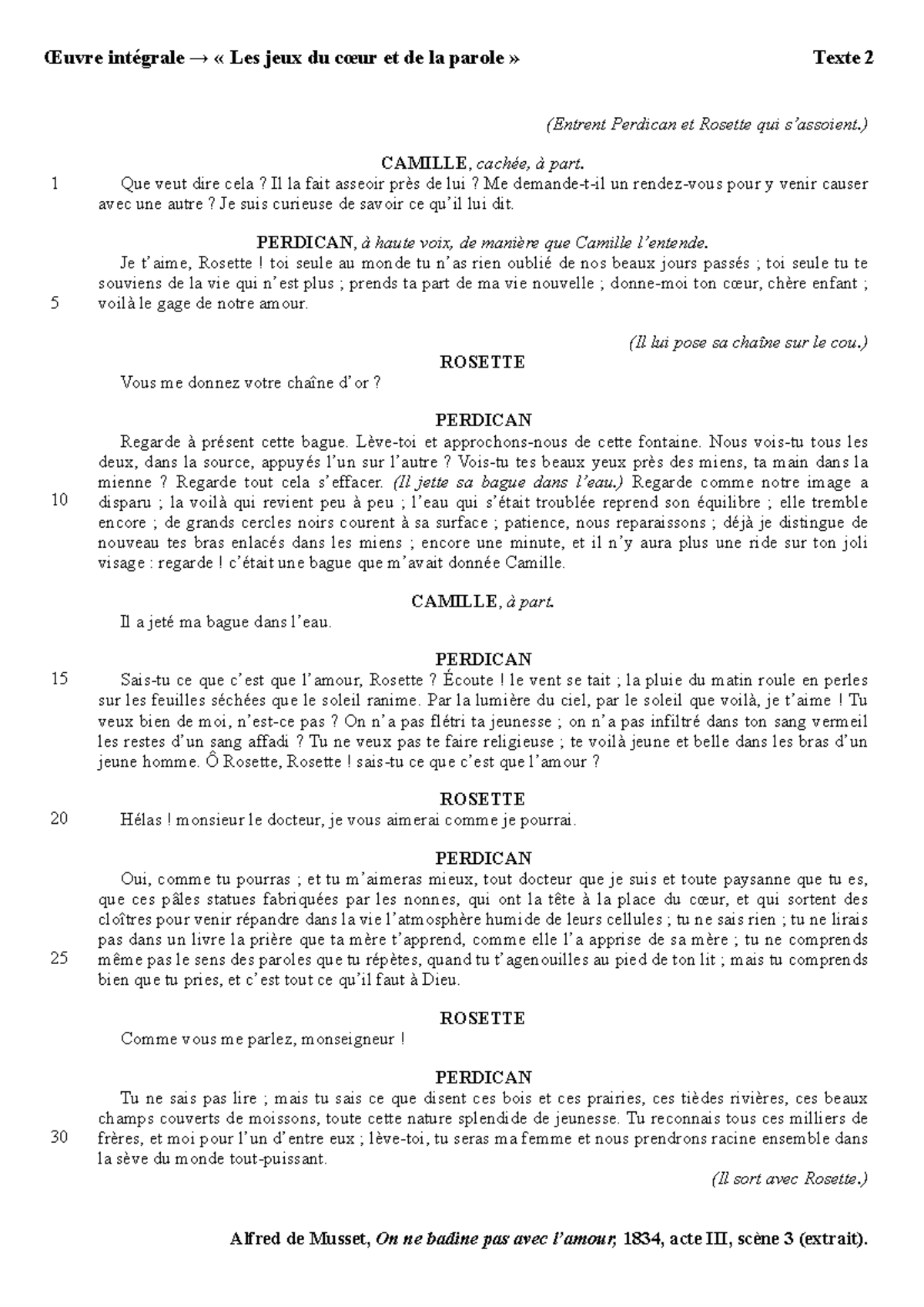 Texte des Actes III Scène 7 de Cyrano de Bergerac - Analyse et ...
