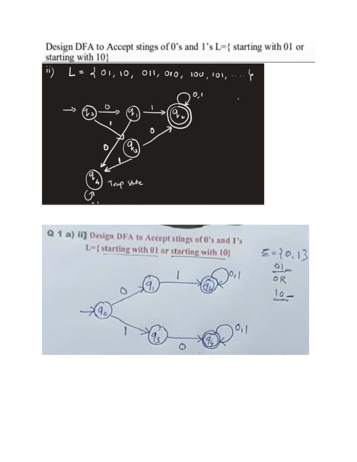 Designing DFA for String Acceptance: Lecture Notes on Automata Theory ...