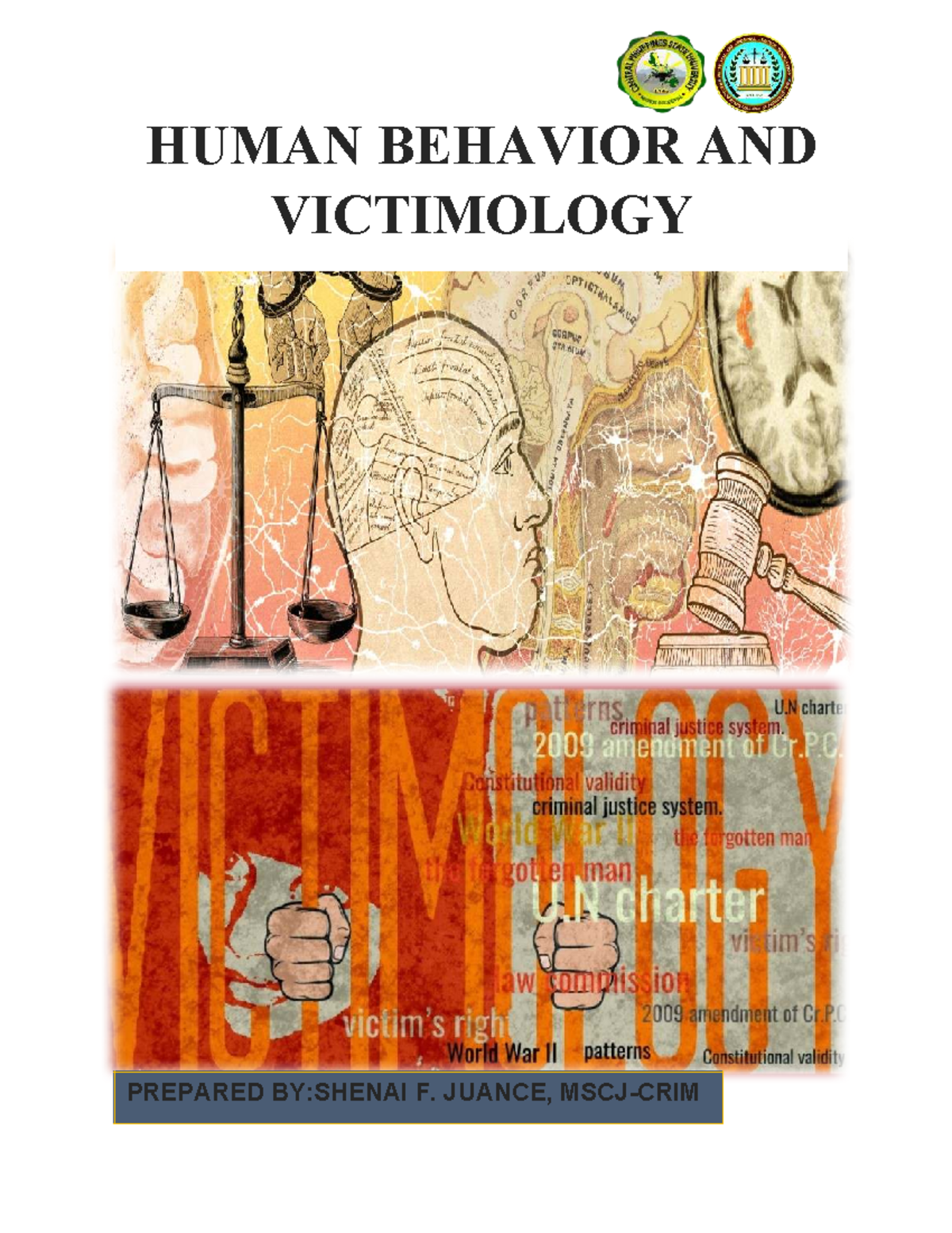 CRIM 103: Understanding Human Behavior and Victimology Module - Studocu