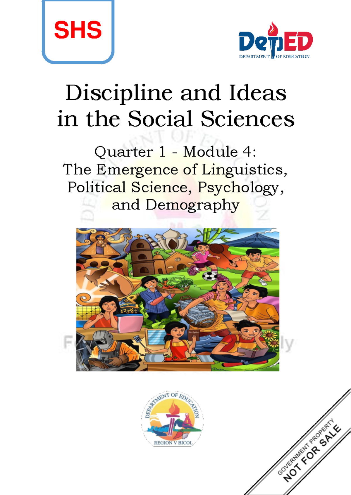 Humss-DISS Module 4 Q1 Week4 - SHS Discipline and Ideas in the Social ...