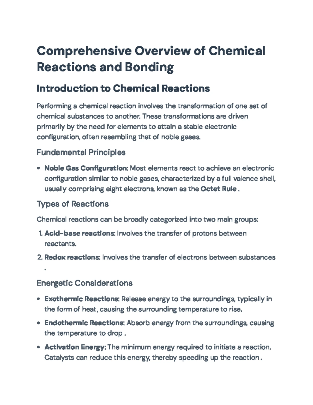 Understanding Covalent Bonds and Reactions in Chemistry - Understanding ...