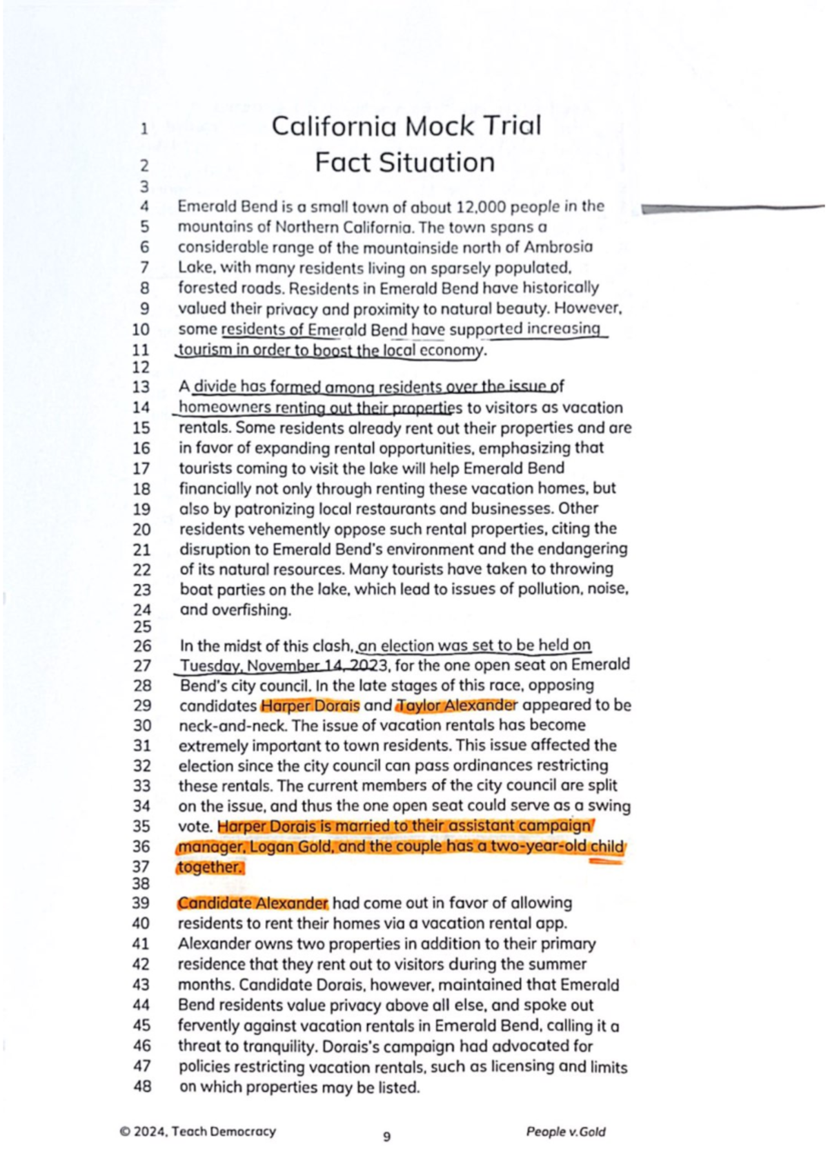 Mock Trial Packet - The People v. Logan Gold (Pretrial) - Studocu
