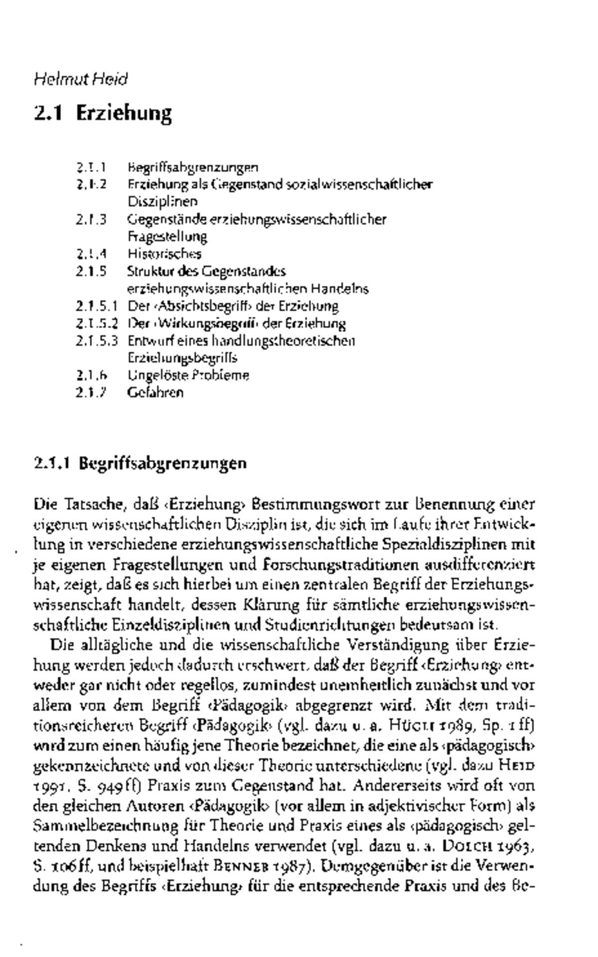 Helmut Heid Erziehung - Helm ut Heid 2. 1 Erziehung - Studocu