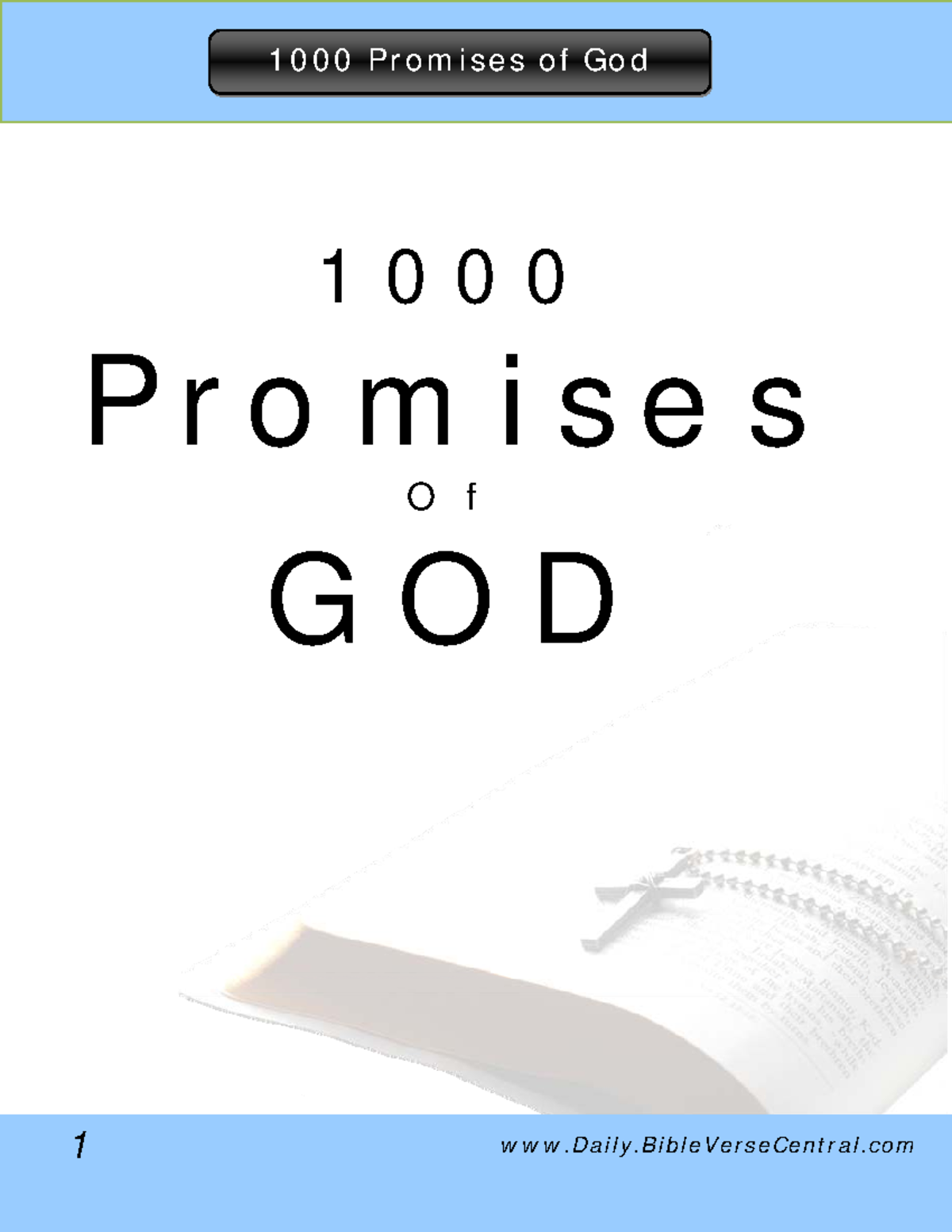 1000 Promises of God: A Comprehensive Study Guide - Studocu