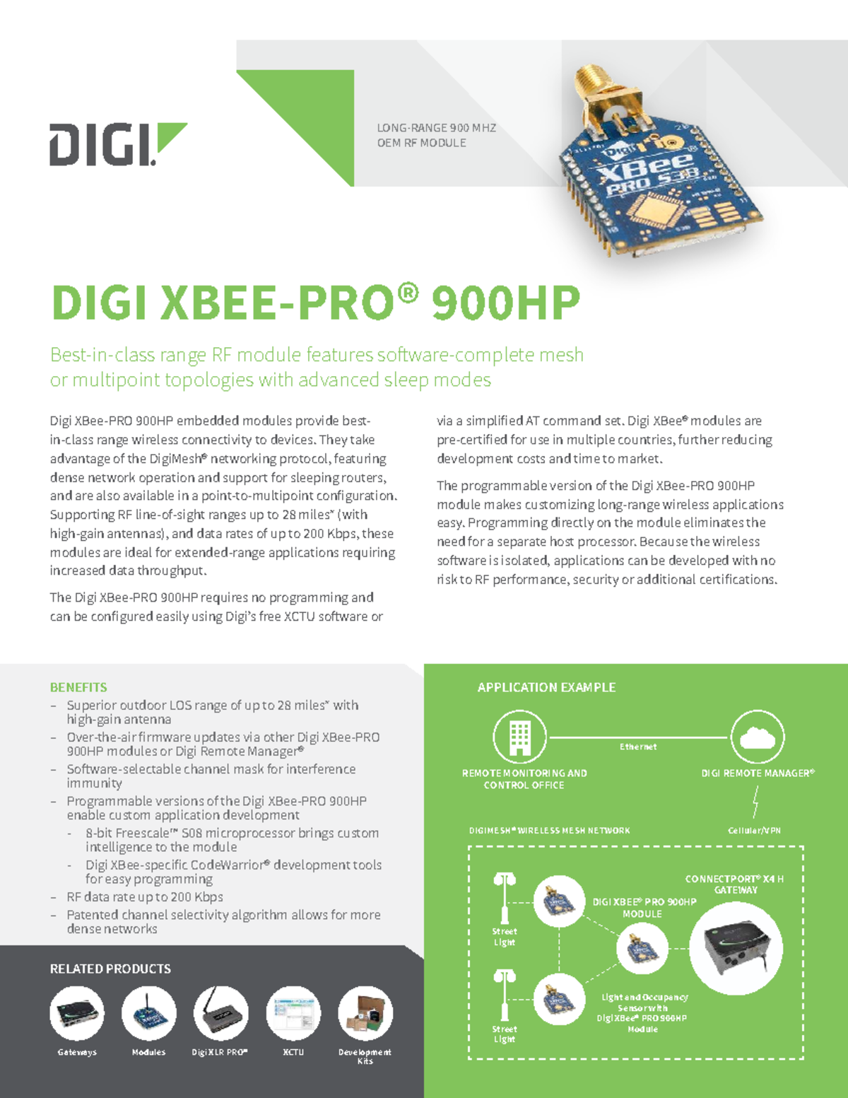 Digi XBee-PRO 900HP Overview: Long-Range RF Module Specs and Benefits ...