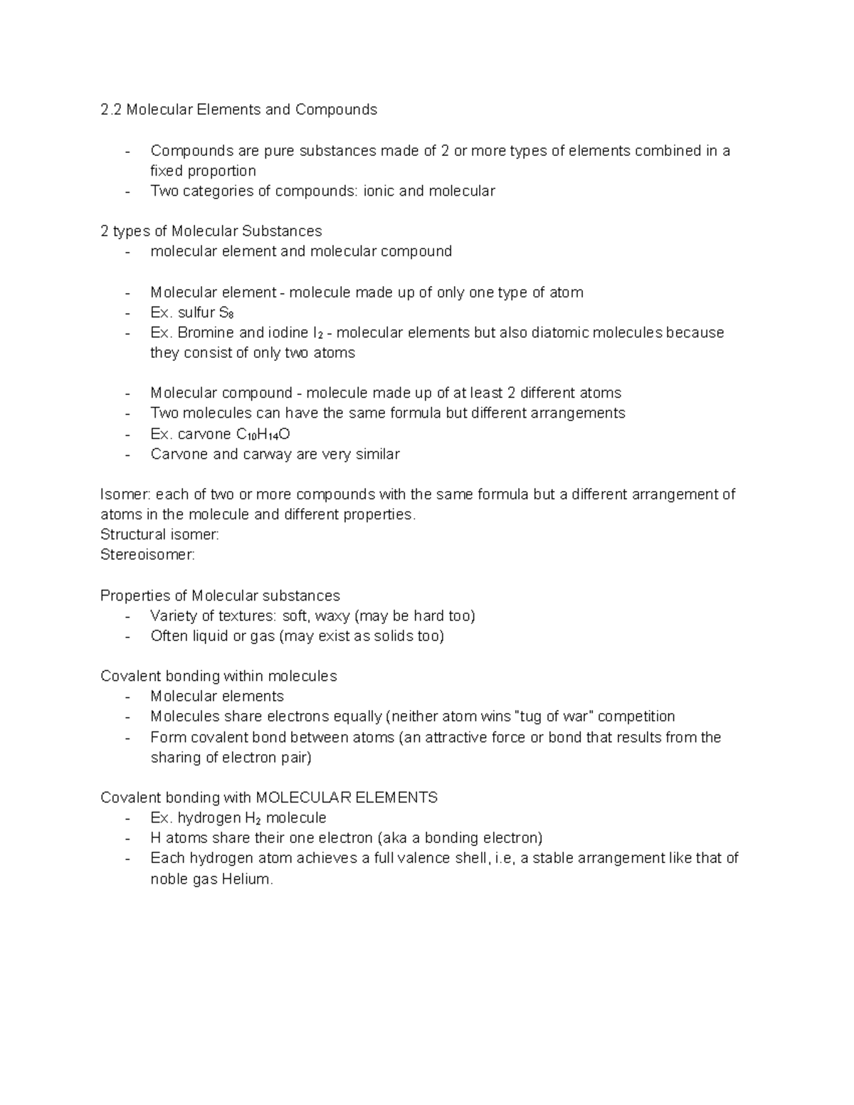 Chapter 2.2 lecture notes on general chemistry II - 2 Molecular ...