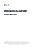 Business Management- Unit 4 - Grade: 12 - Victorian Certificate of ...