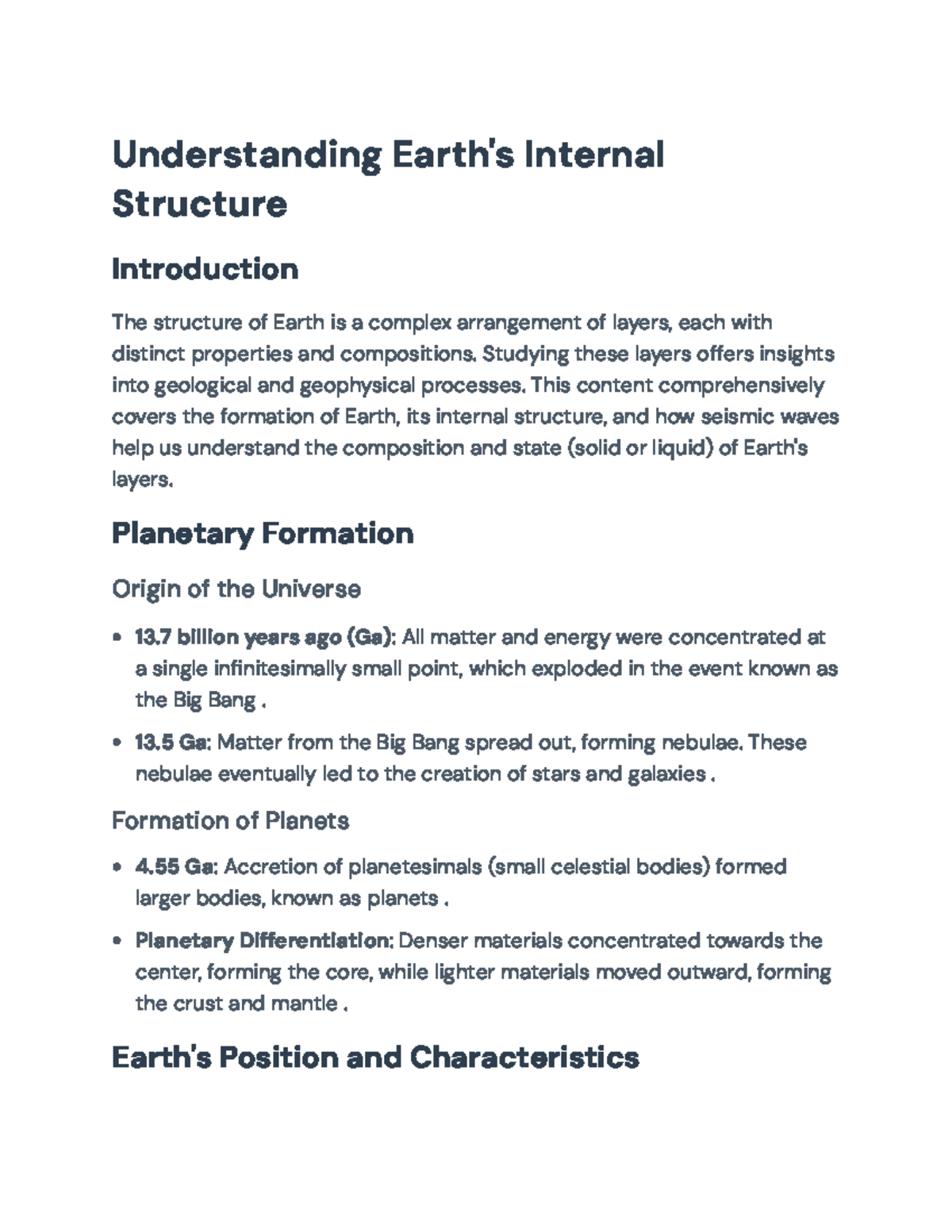 Understanding Earth's Internal Structure: Layers & Seismic Waves ...