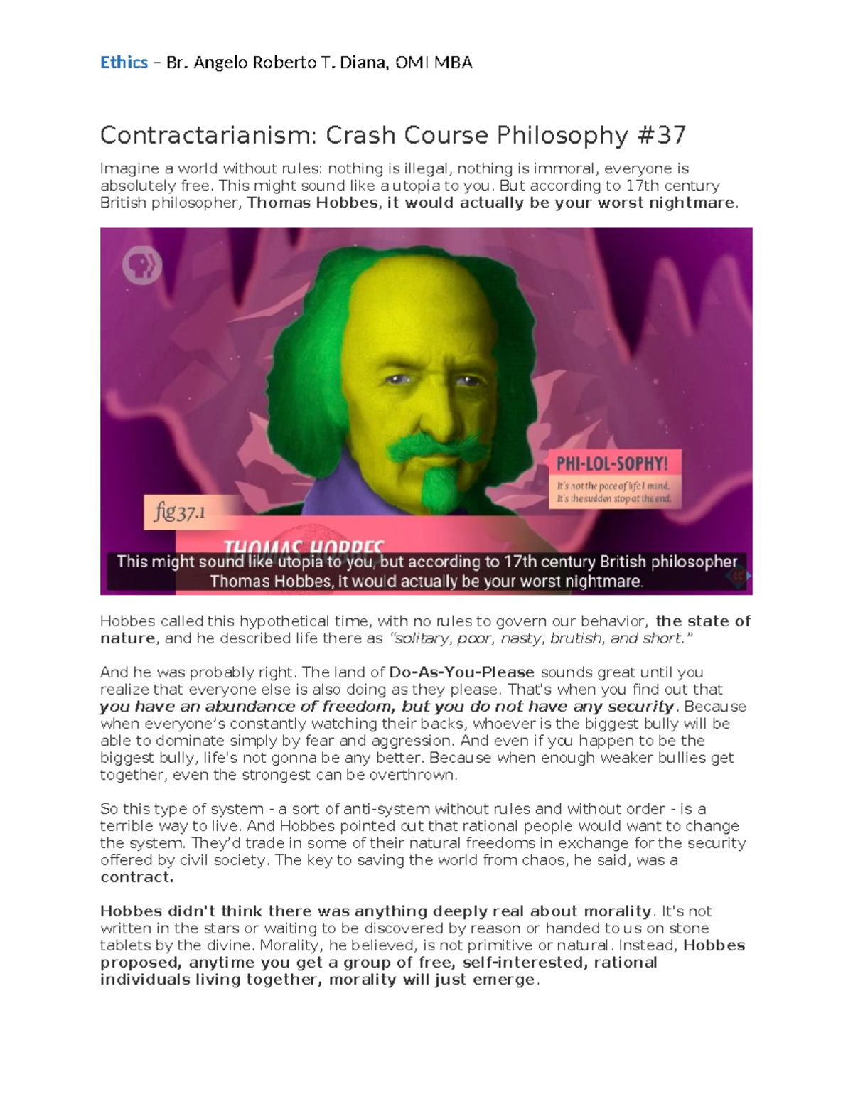 -34-Contractarianism - Contractarianism: Crash Course Philosophy ...