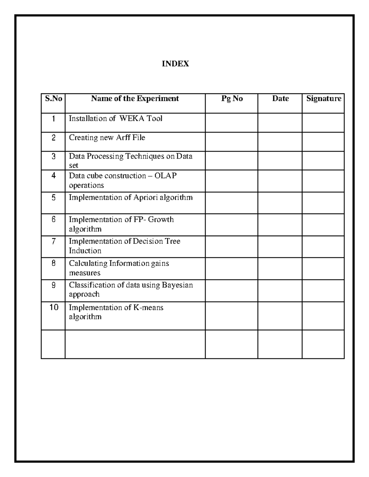 DWDM Lab Manual Experiments 2024-25 - Studocu