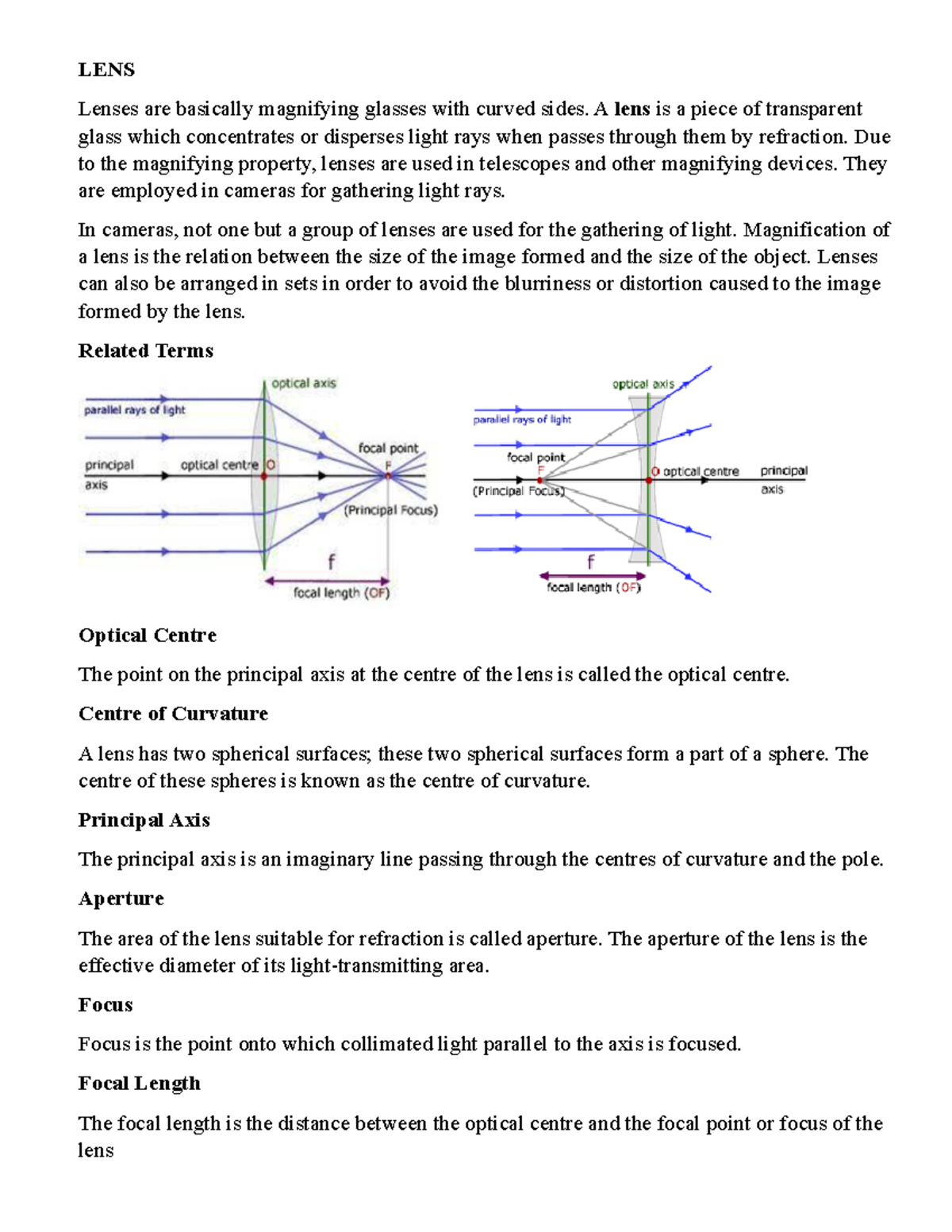 LENS 2024 - Comprehensive Guide to Optical Lenses and Their Properties ...