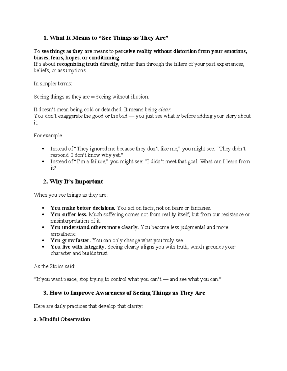 Seeing Things As They Are: Understanding Reality Without Distortion ...