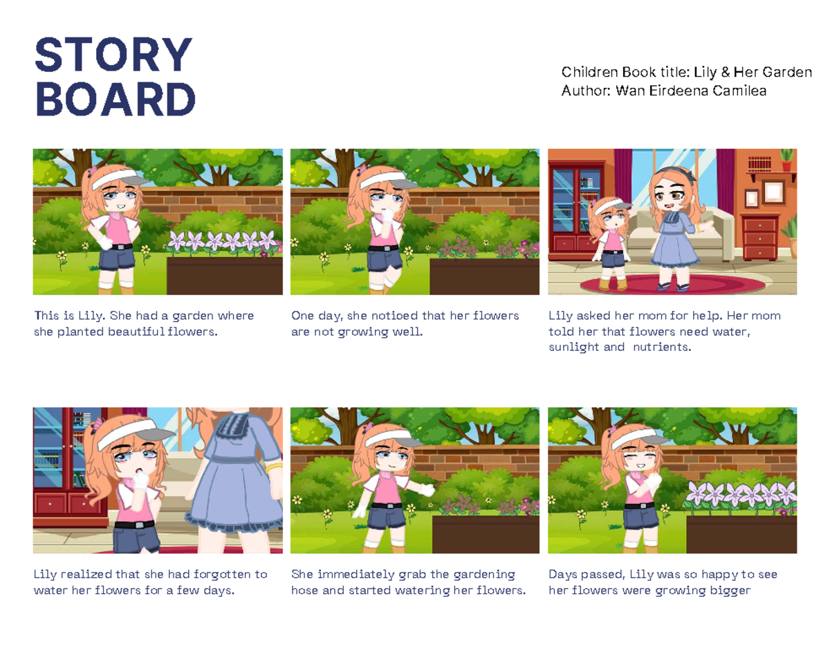 Storyline: Lily & Her Garden - A Children's Book Adventure - Studocu