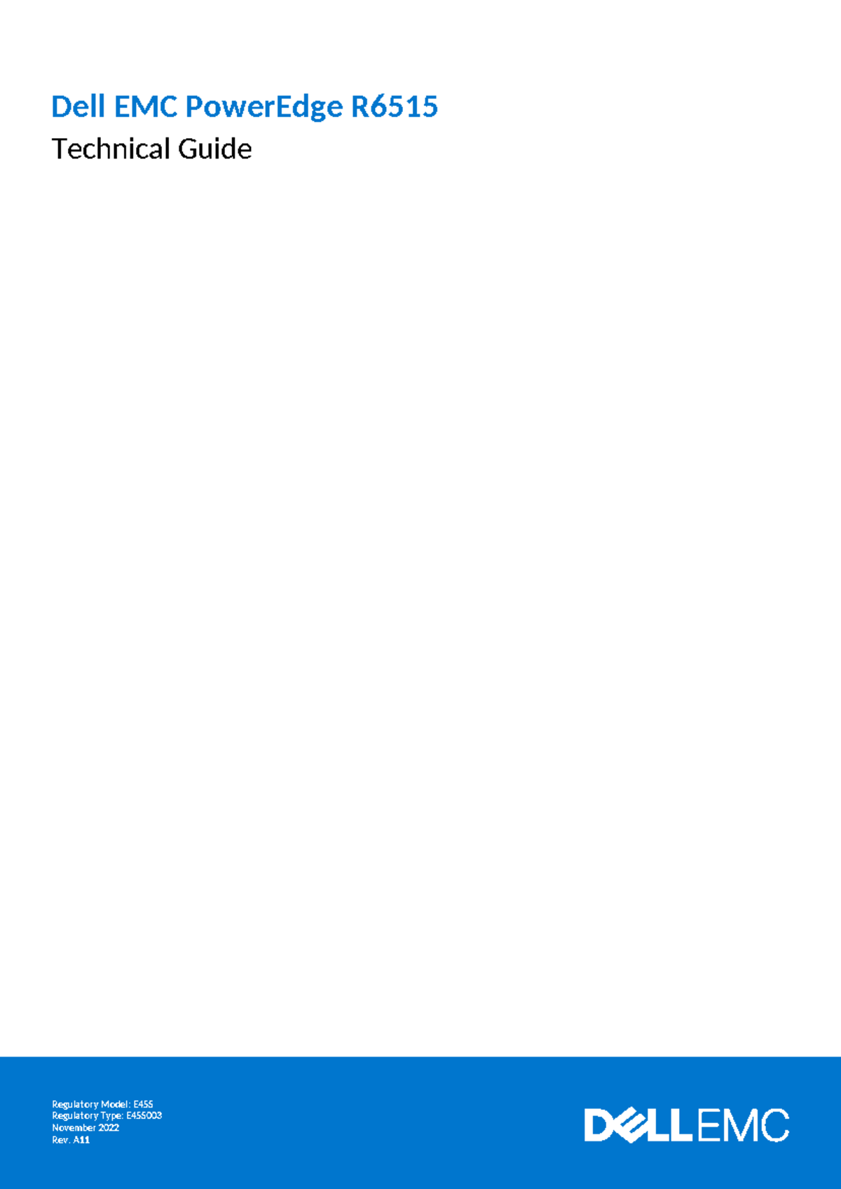 Dell EMC PowerEdge R6515 technical guide and specifications - Studocu