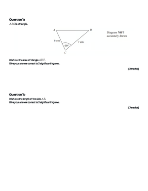 AQA GCSE Mock Paper 1 Non Calculator - AQA GCSE Mathematics Foundation ...