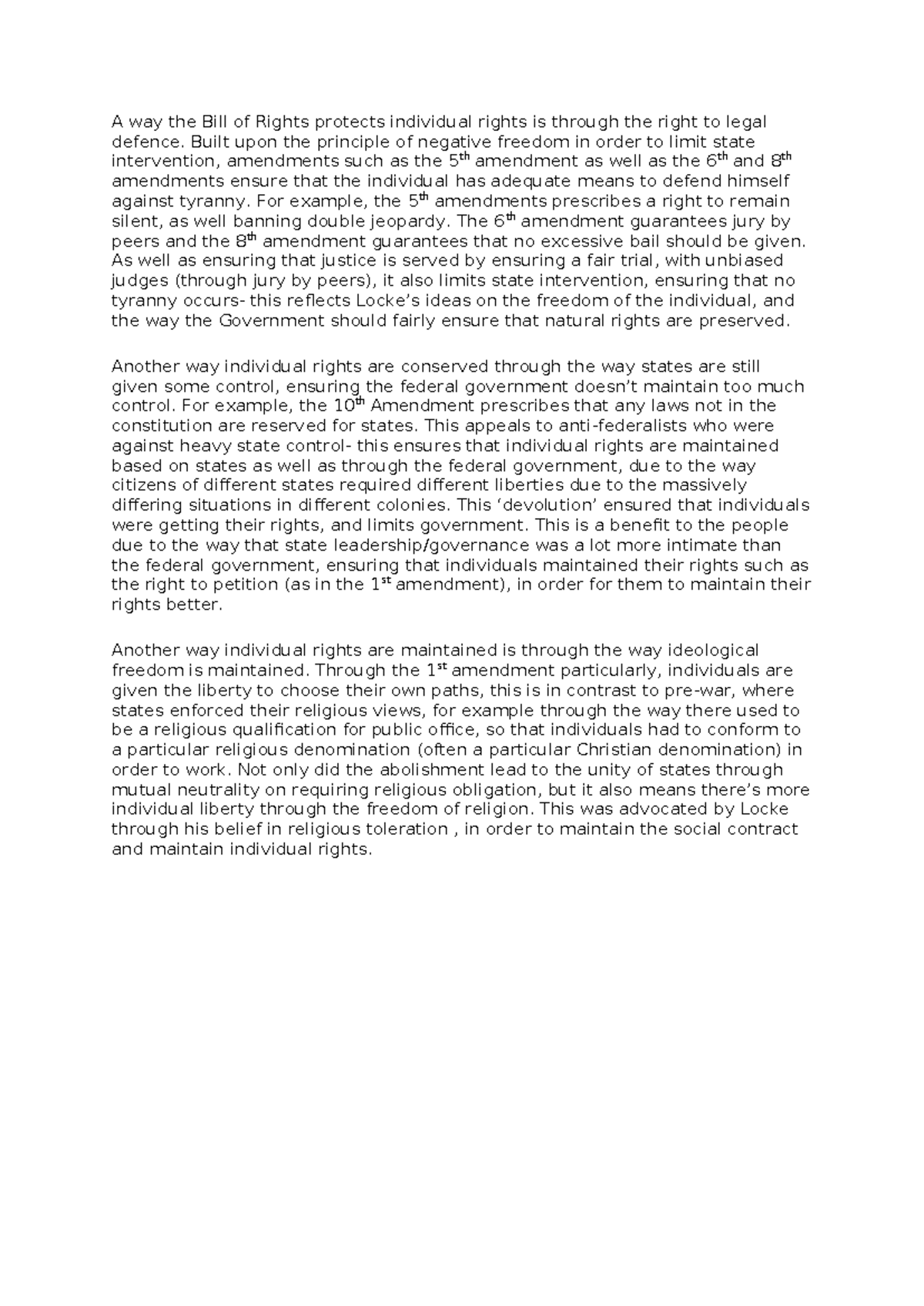 9 Marker - Protecting Individual Rights through the US Bill of Rights ...
