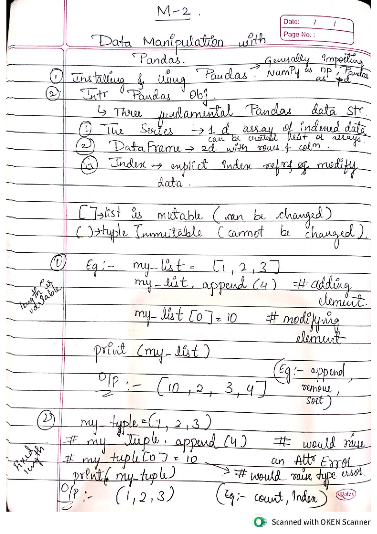 Data Manipulation with Pandas: EDA Module 2 Notes - Studocu