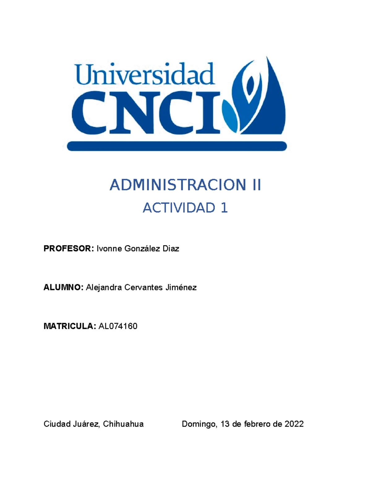Administracion 2 proyecto modular - Proyecto modular ####### Universidad virtual CNCI ...