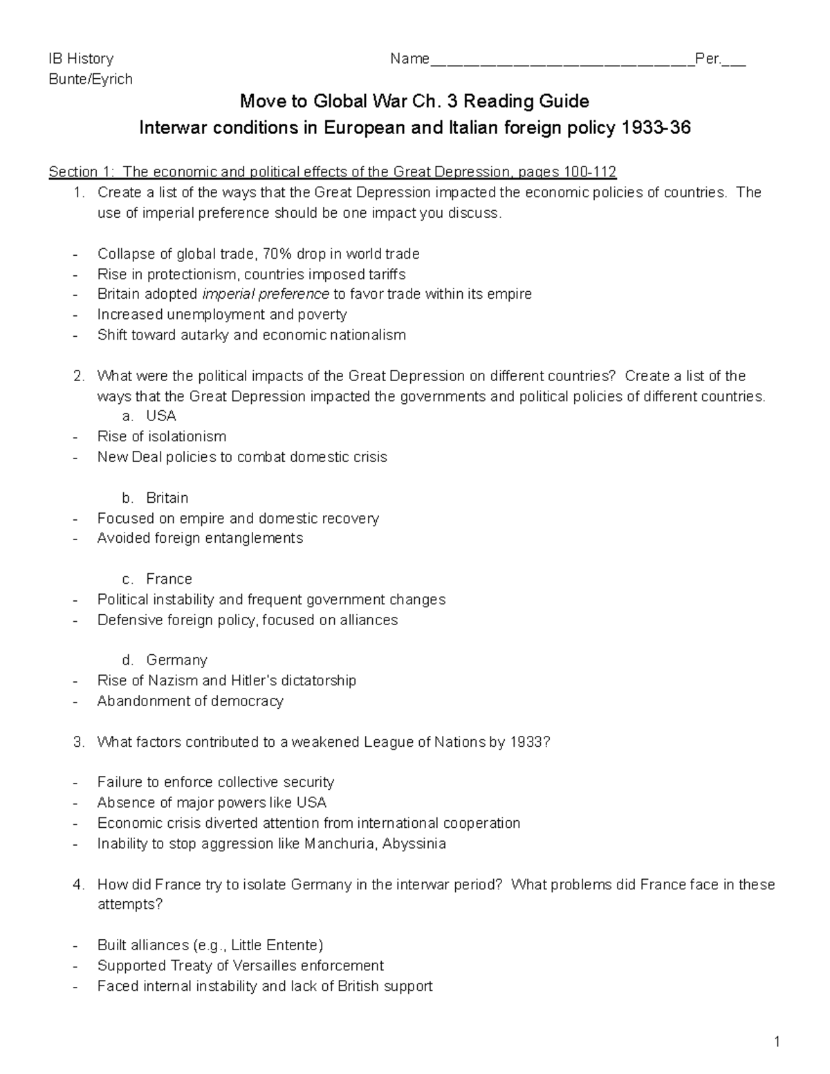 IB History: Move to Global War Ch. 3 Reading Guide - Studocu
