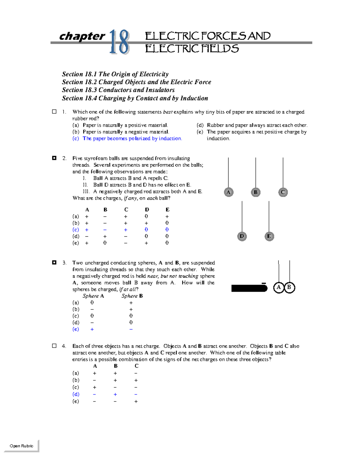 05. Electric Forces and Electric Fields - ELECTRIC FORCES AND ELECTRIC ...
