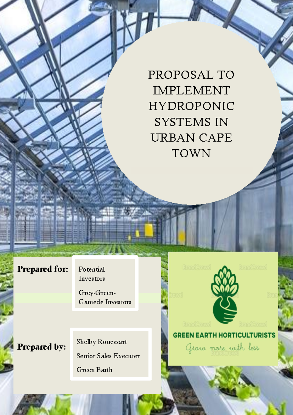 Proposal for Hydroponic Systems Implementation in Urban Cape Town - Studocu