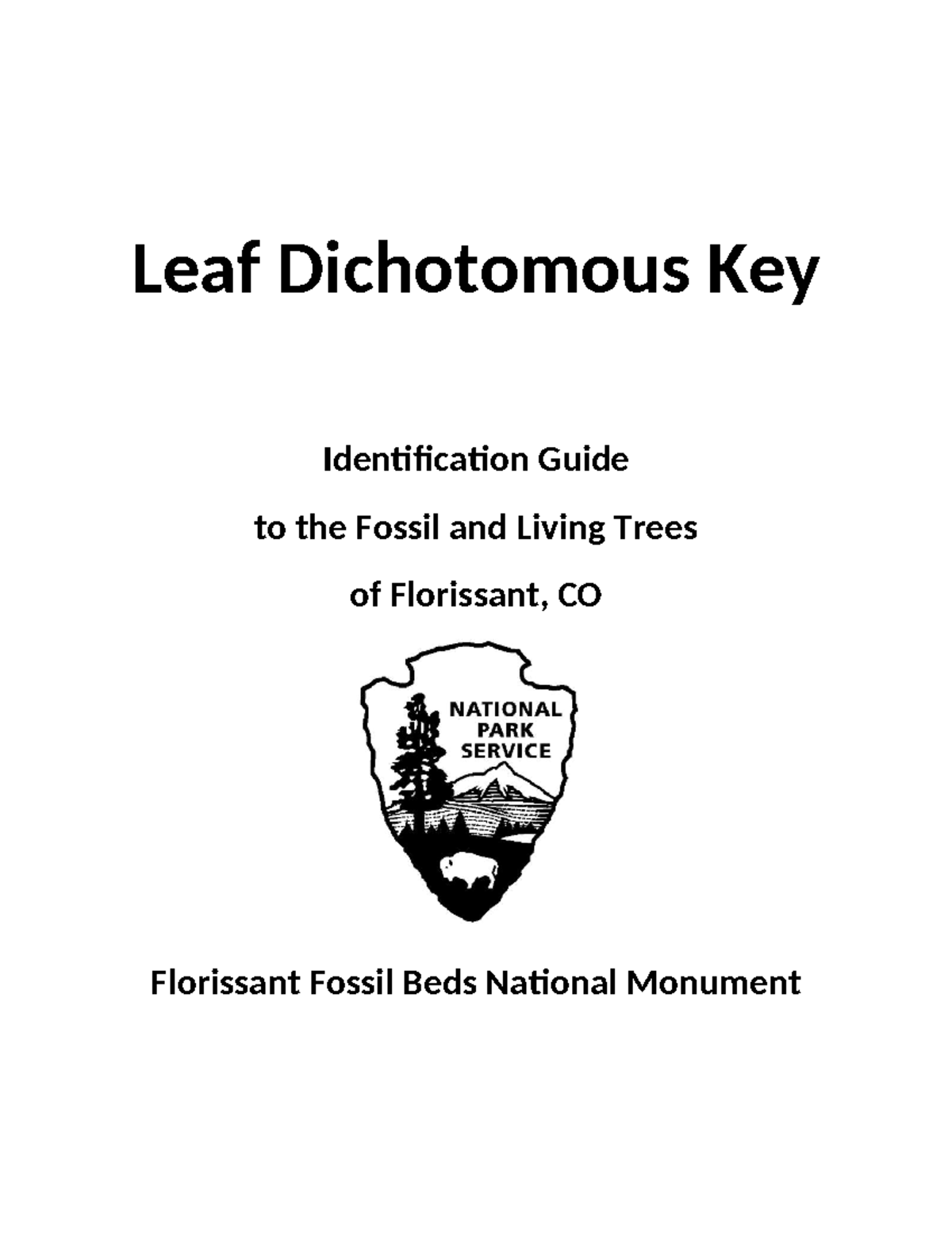 Leaf Dichotomous Key - Leaf Dichotomous Key Identification Guide to the ...