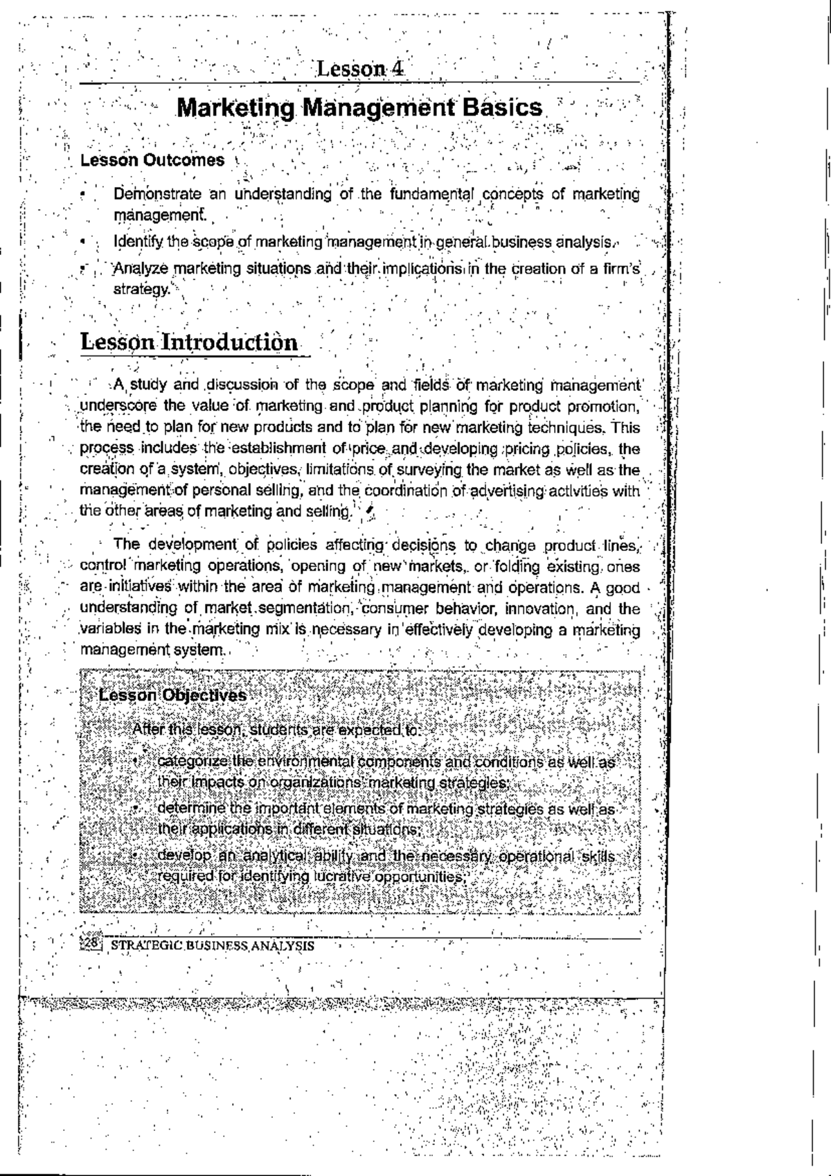 Chapter 1: Lesson 4 - Marketing Management Fundamentals - Studocu