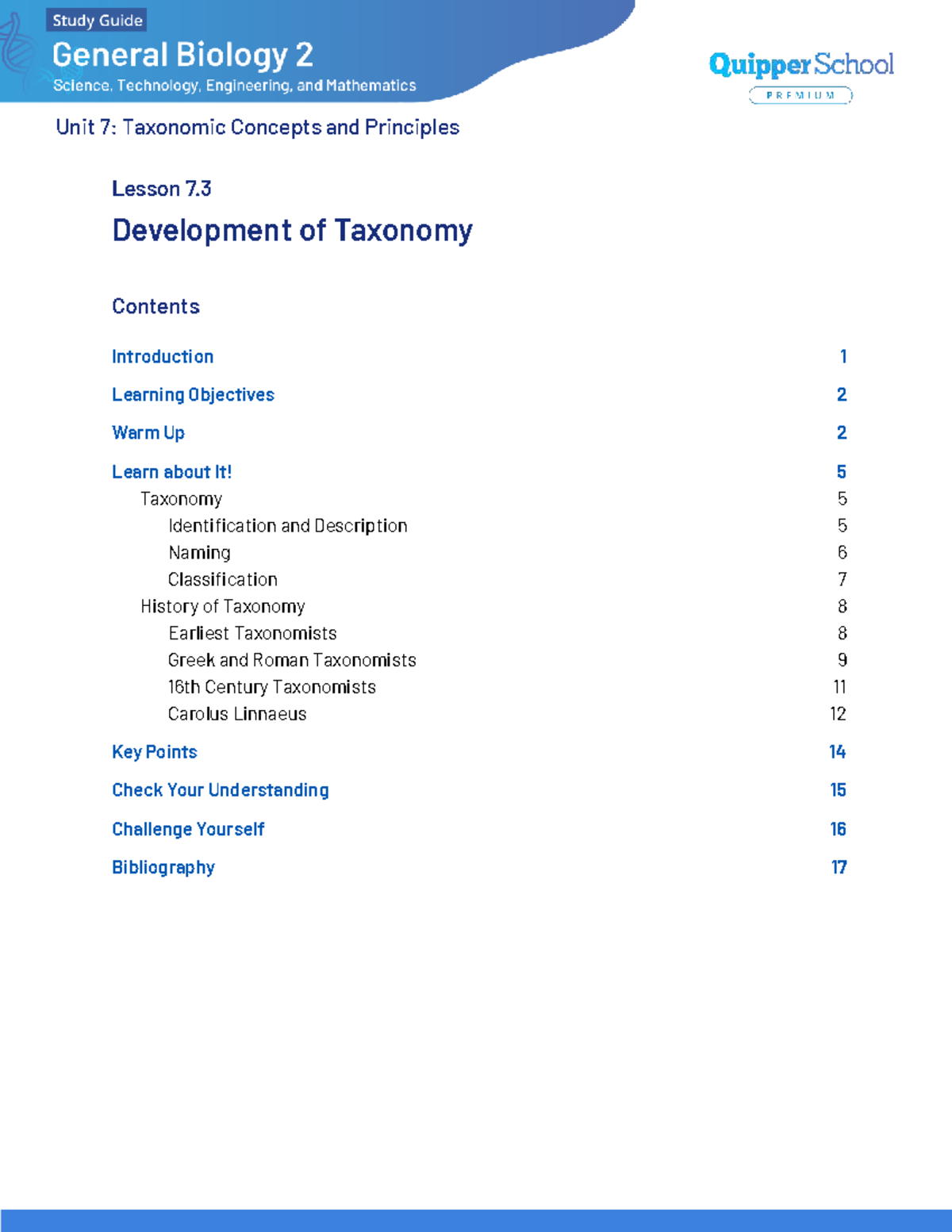 BIO2 11 12 Q3 0703 FD - Taxonomic Concepts & Principles: Lesson 7.3 ...