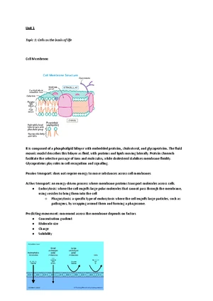 QCAA Biology Unit 2 Practice Exam - Which of the following is the ...