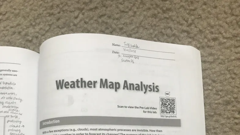 Weather Map Analysis Lab - MEA 130 - Studocu