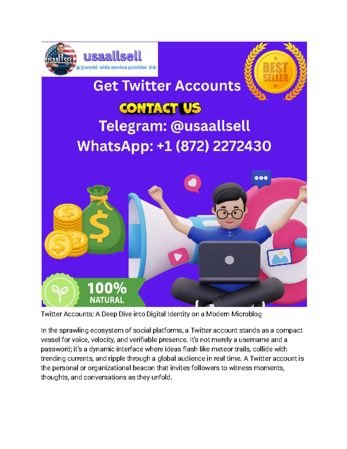 Twitter Accounts: Managing Multiple Identities in the Digital Age - Studocu