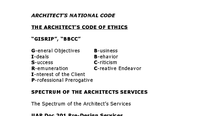 Professional Practice Summary: UAP Docs 201-208 and Ethics Code - Studocu