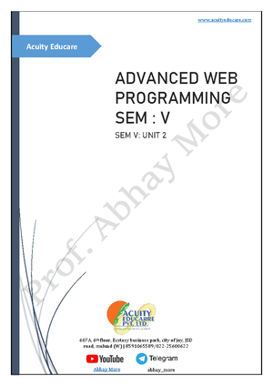 Bsc. Information Technology - MU - Studocu